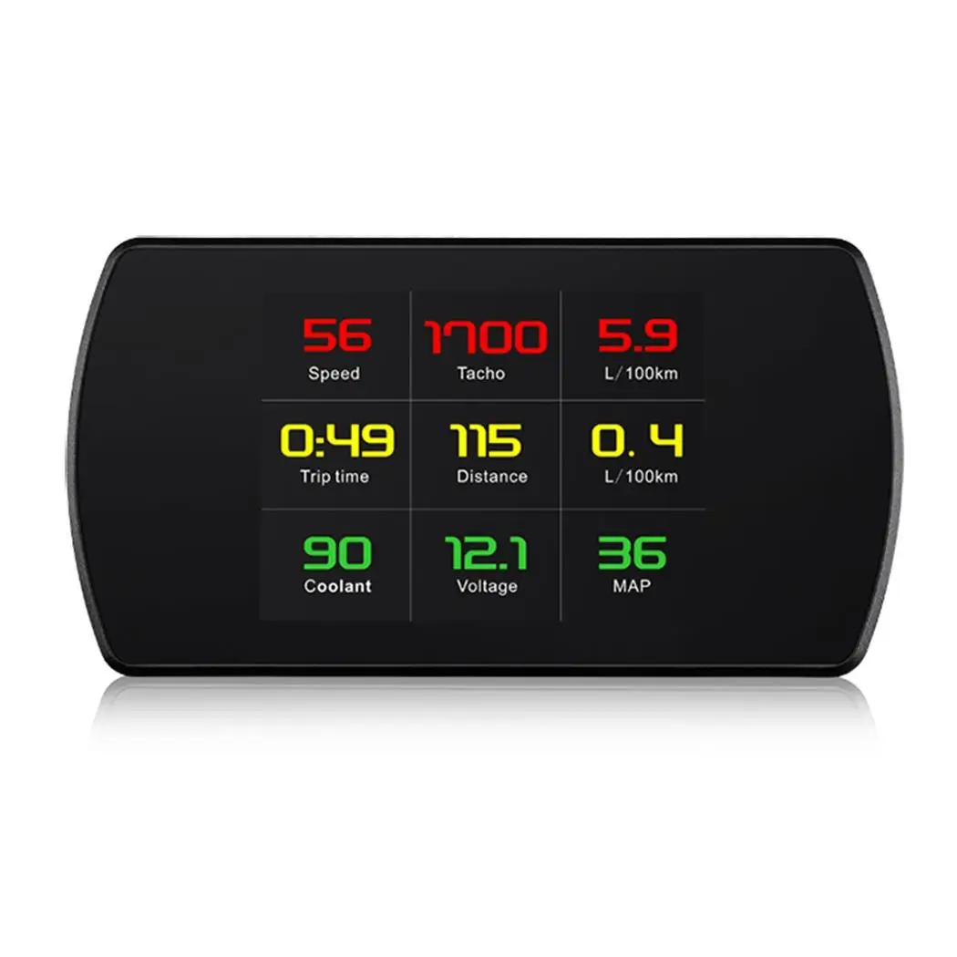 P12 4.3 Inch LCD HUD OBD 2 Car Head Up Display Multifunction On Board ...