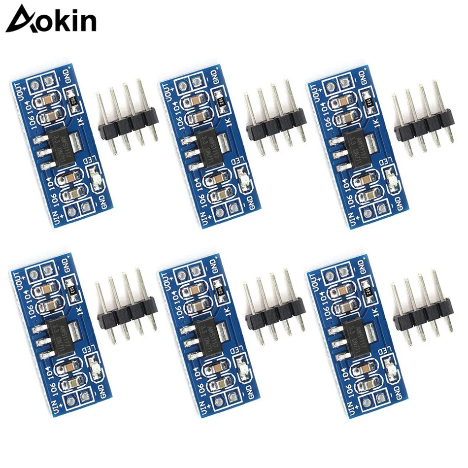 Módulo de fuente de alimentación AMS1117, 3,3 V, 5V, AMS1117 5.0V, AMS1117 3.3V|Circuitos ...