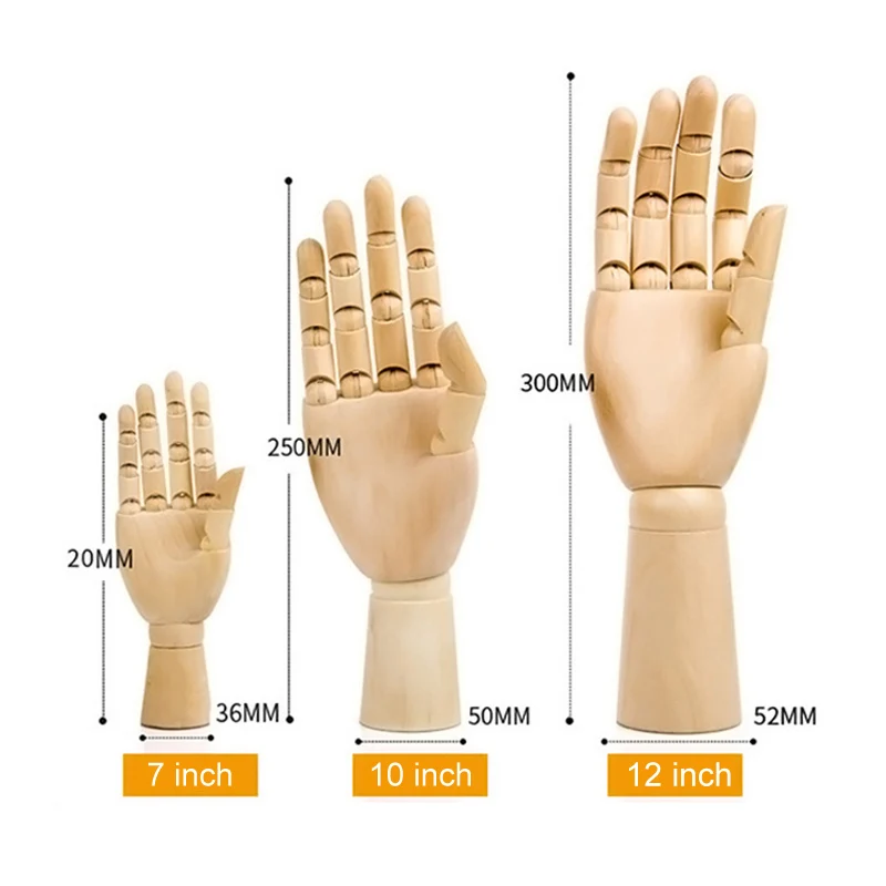 Wooden Hand Mannequin Model Drawing Sketch Hand Movable Limbs Human ...