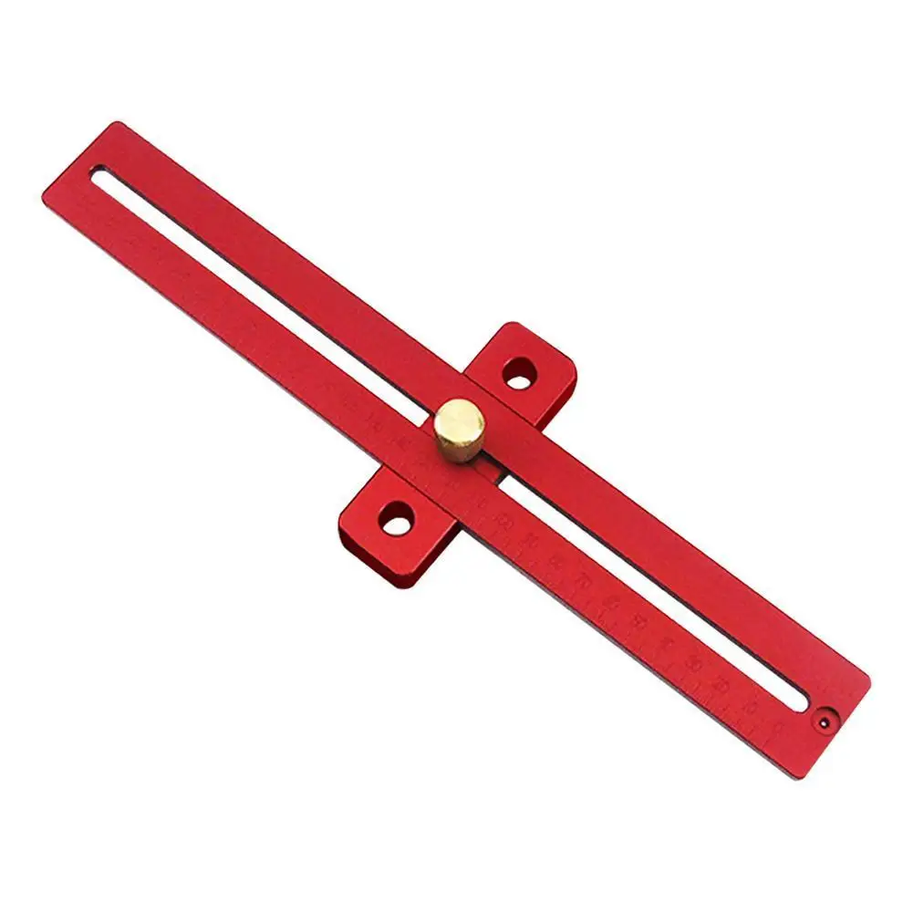 Measuring Ruler DIY Aluminum Scale Wood Measure Ruler Straight Line ...