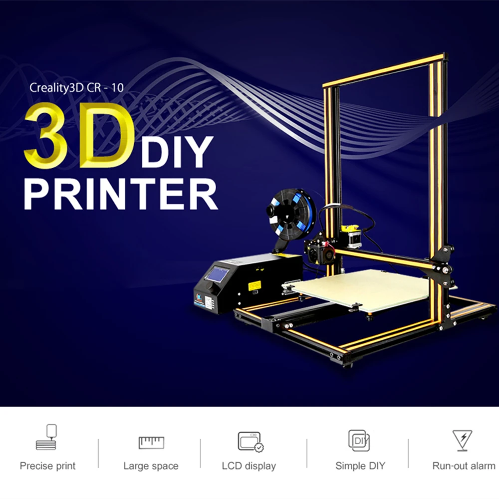 Creality3D CR 10S 3D Large Size Desktop DIY Printer LCD Screen Display ...