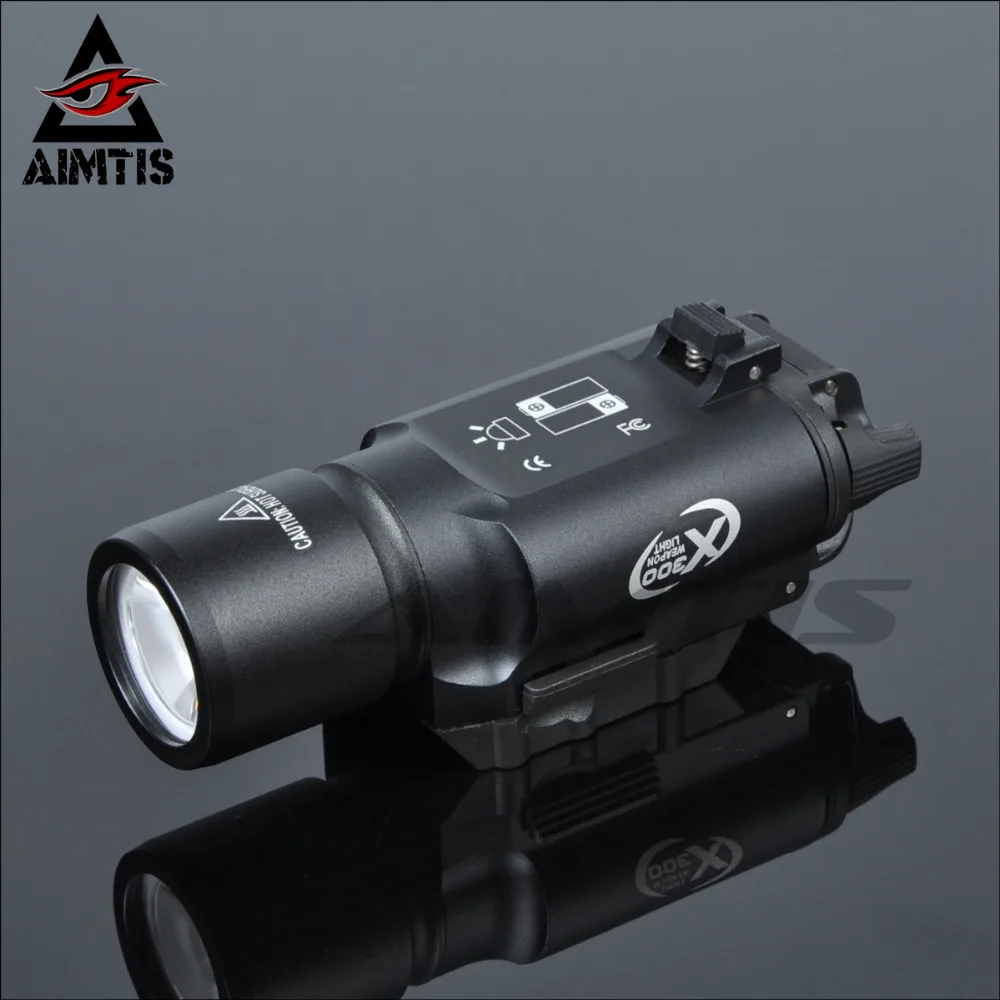 Aimtis X300 Led Weapon Light Tactical Flashlight Torch Picatinny ...
