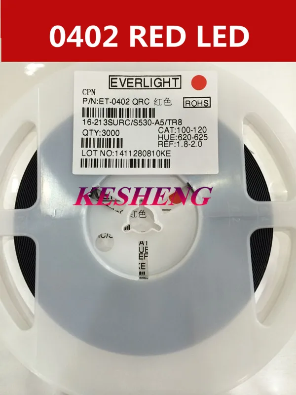 100pcs WHITE SMD SMT LED 0402 Superbright White LEDs lamp light LEDs ...