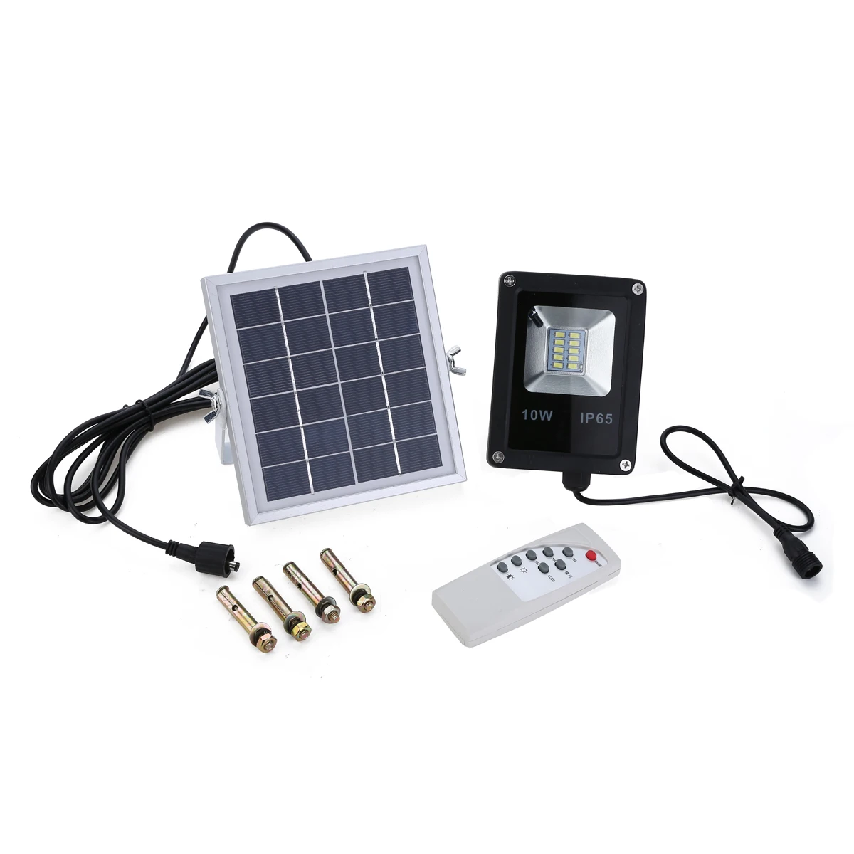 Mayitr 10W LED Solar Sensor Lamp Floodlight Light Waterproof IP65 ...