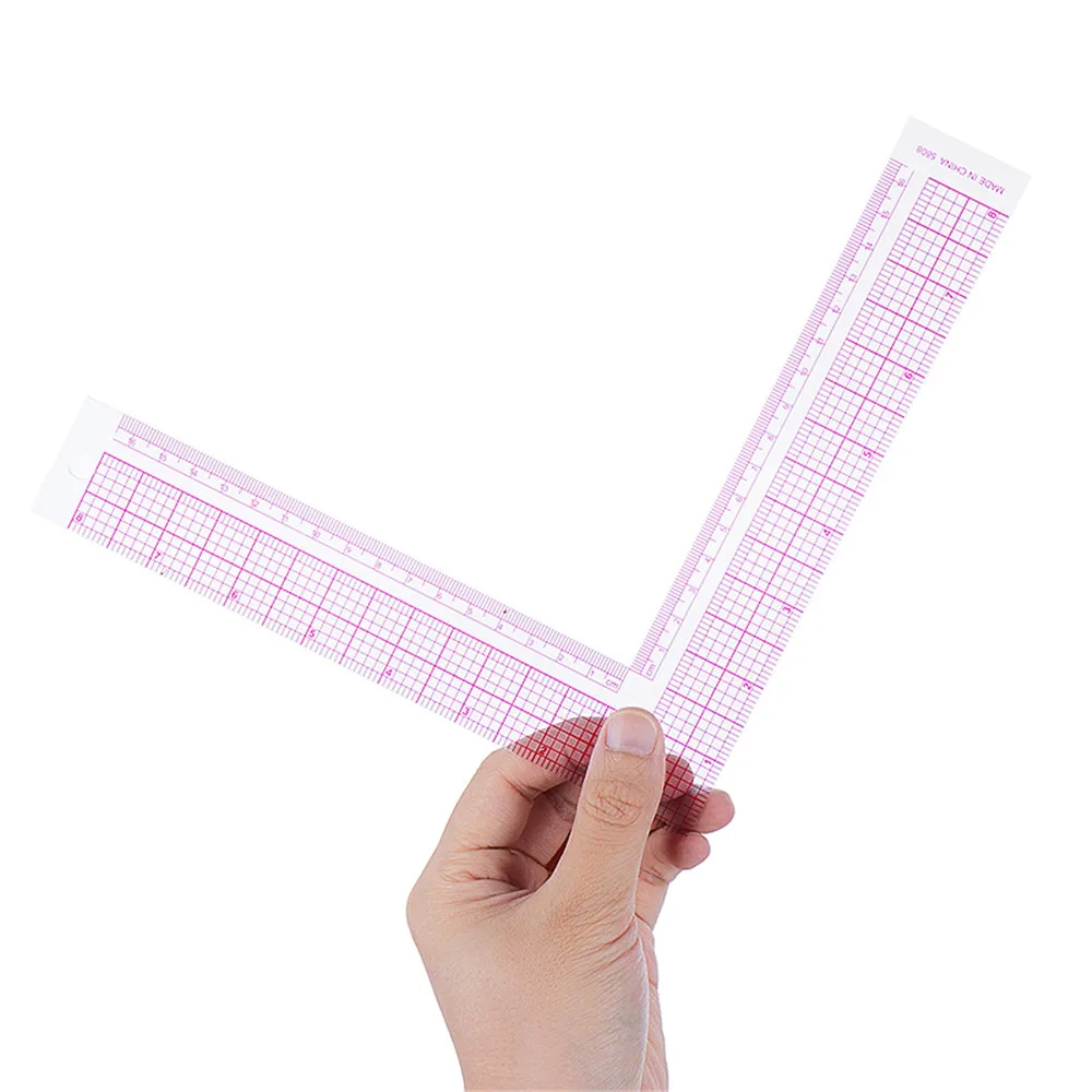 L Shape Sewing Square Ruler Plastic Metric Measurement For Designer l-shape-sewing-square-ruler-plastic-metric-measurement-for-designer