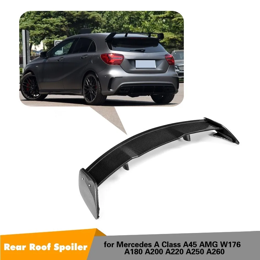 Carbon Fiber Roof Spoiler For Mercedes Benz A180 A200 A250 A45 A45 AMG ...