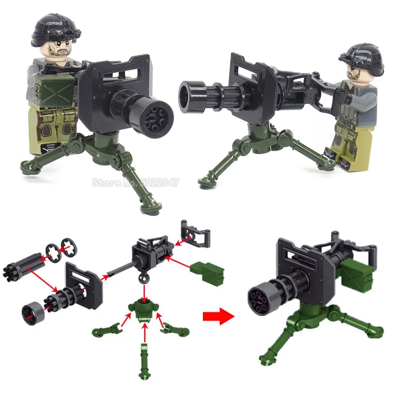 Figures Mini Military Boy Soldier Weapons World War 2 Army Building ...