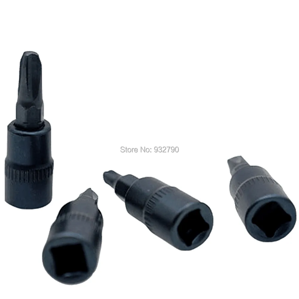 4pcs 1/4" Drive Key Bit Ratchet Socket Set Screwdriver Bit Socket SQ0 ...