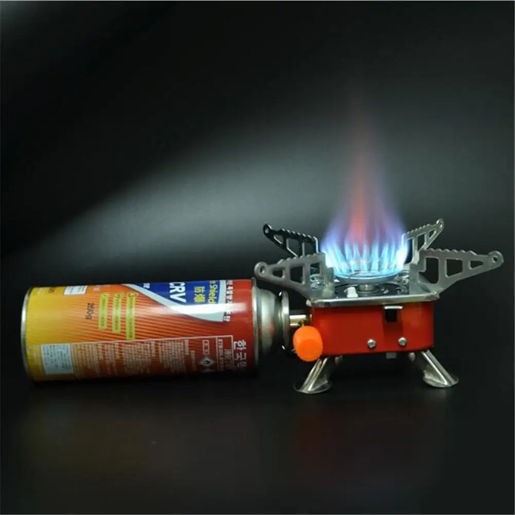 Outdoor Camping Picnic Gas Stove Mini Foldable Gas Burner Cooking Tool ...