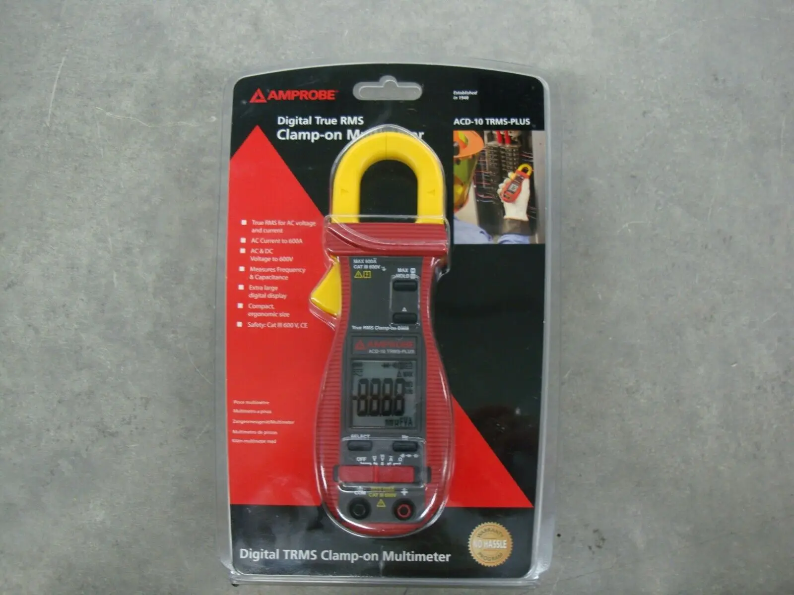 Amprobe ACD-10 TRMS-PLUS 600A клещи переменного тока AC/DC Напряжение ...