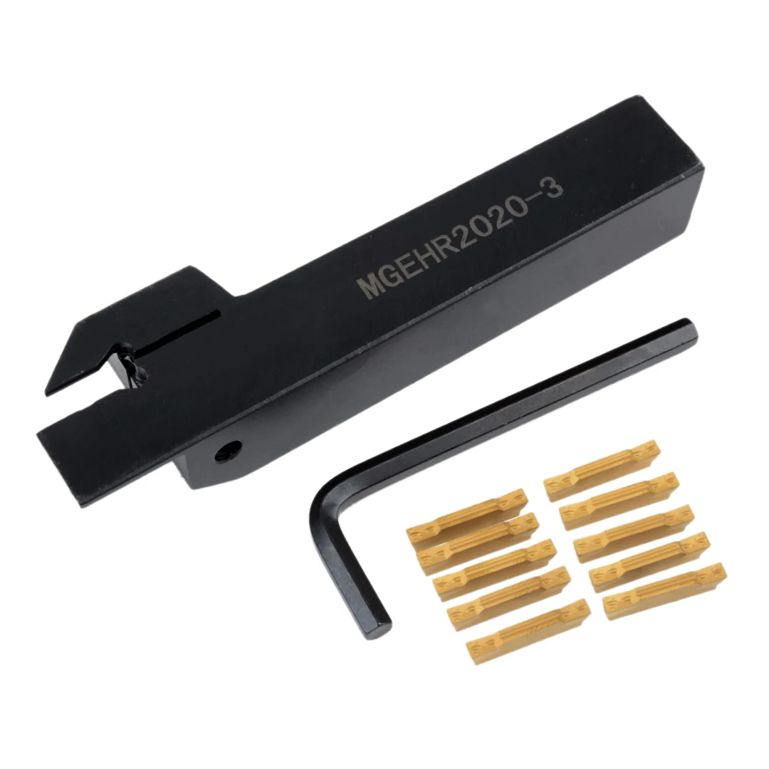 10pcs Mgmn300 M Inserts + Mgehr2020 3 Right Hand Toolholder Boring Bar ...