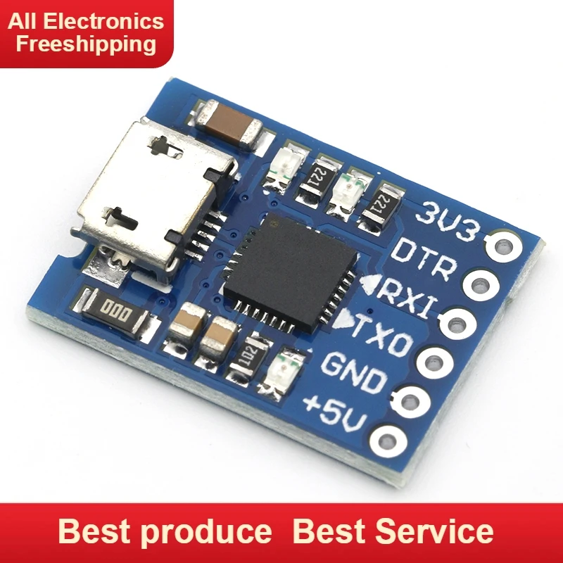 CJMCU CP2102 MICRO USB to UART TTL Module 6Pin Serial Converter UART ...