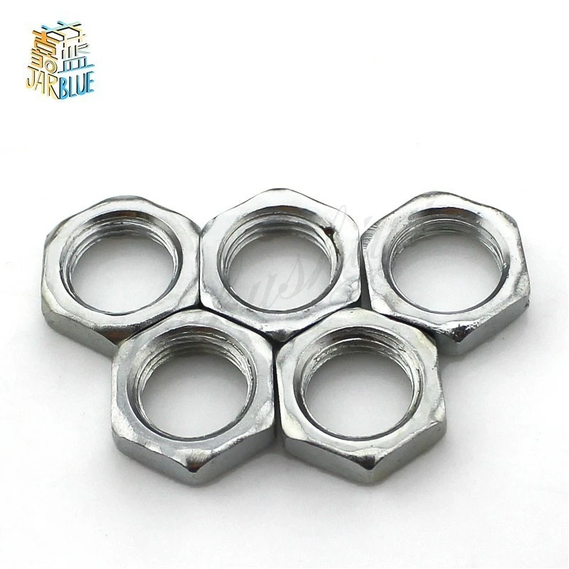 M8/M10/M12/M14/M16 White Zinc Fine Tooth Nut Light Nut Fine Tooth Nut ...