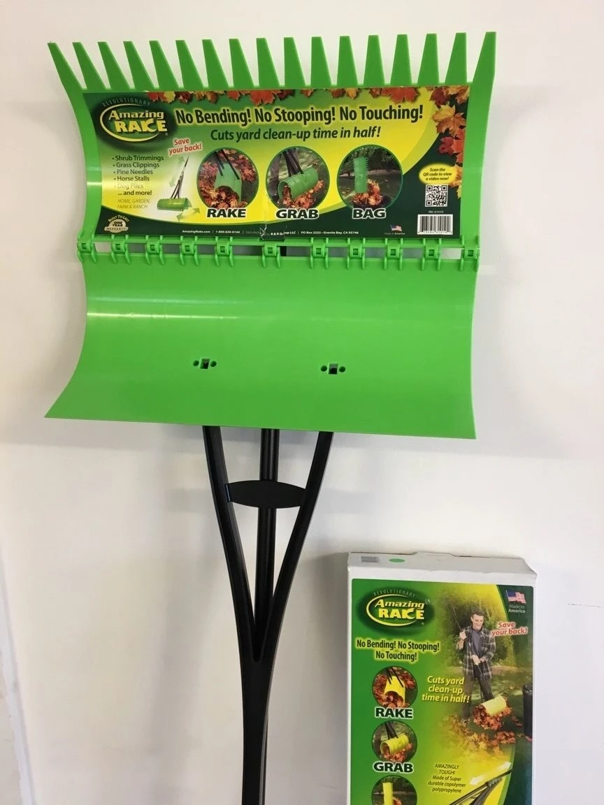 Amazing Rake RK31010 Original Ergonomic Pickup Rake with Telescope ...