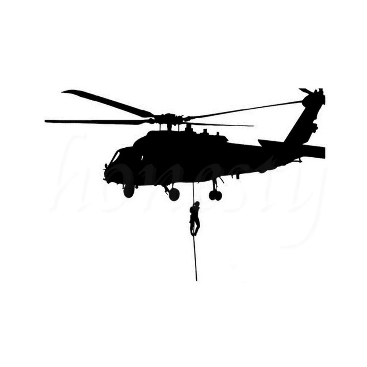 Helicopter Air Force Military Car Sticker Wall Home Glass Window Door ...