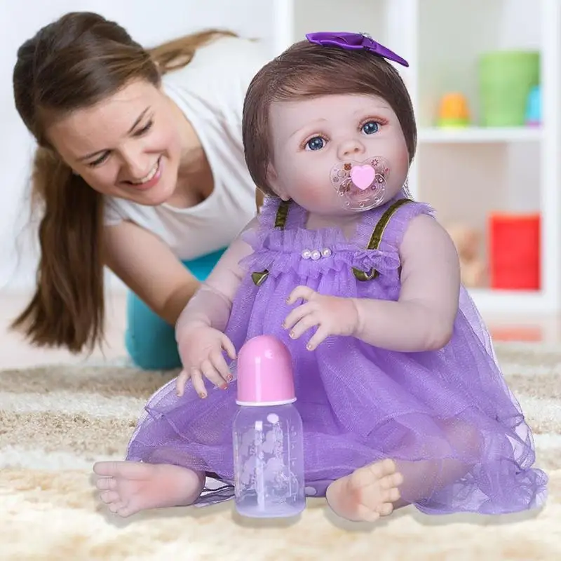 NPK 56cm Simulation Doll Cute Realistic Vinyl Simulation Doll Lifelike ...