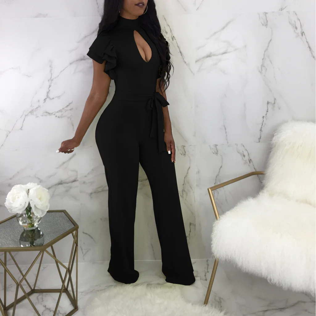 Mono elegante Bodycon para mujer, verano 2018, traje de cuerpo sólido ...