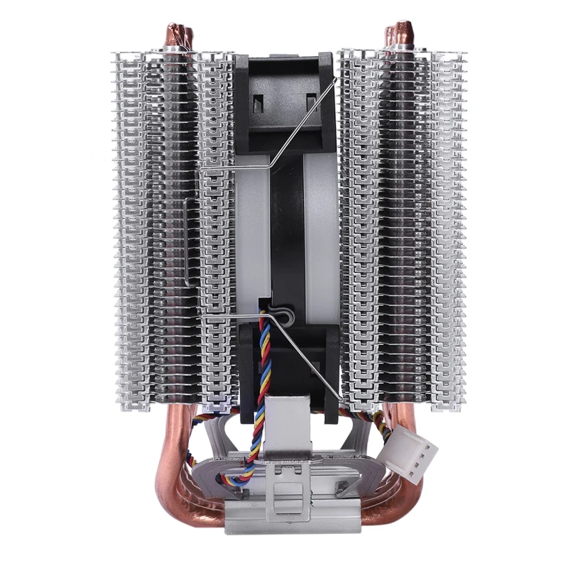 Lanshuo 4 Heat Pipe 4 Wire With Light Cpu Fan Radiator Cooler Heat Sink ...
