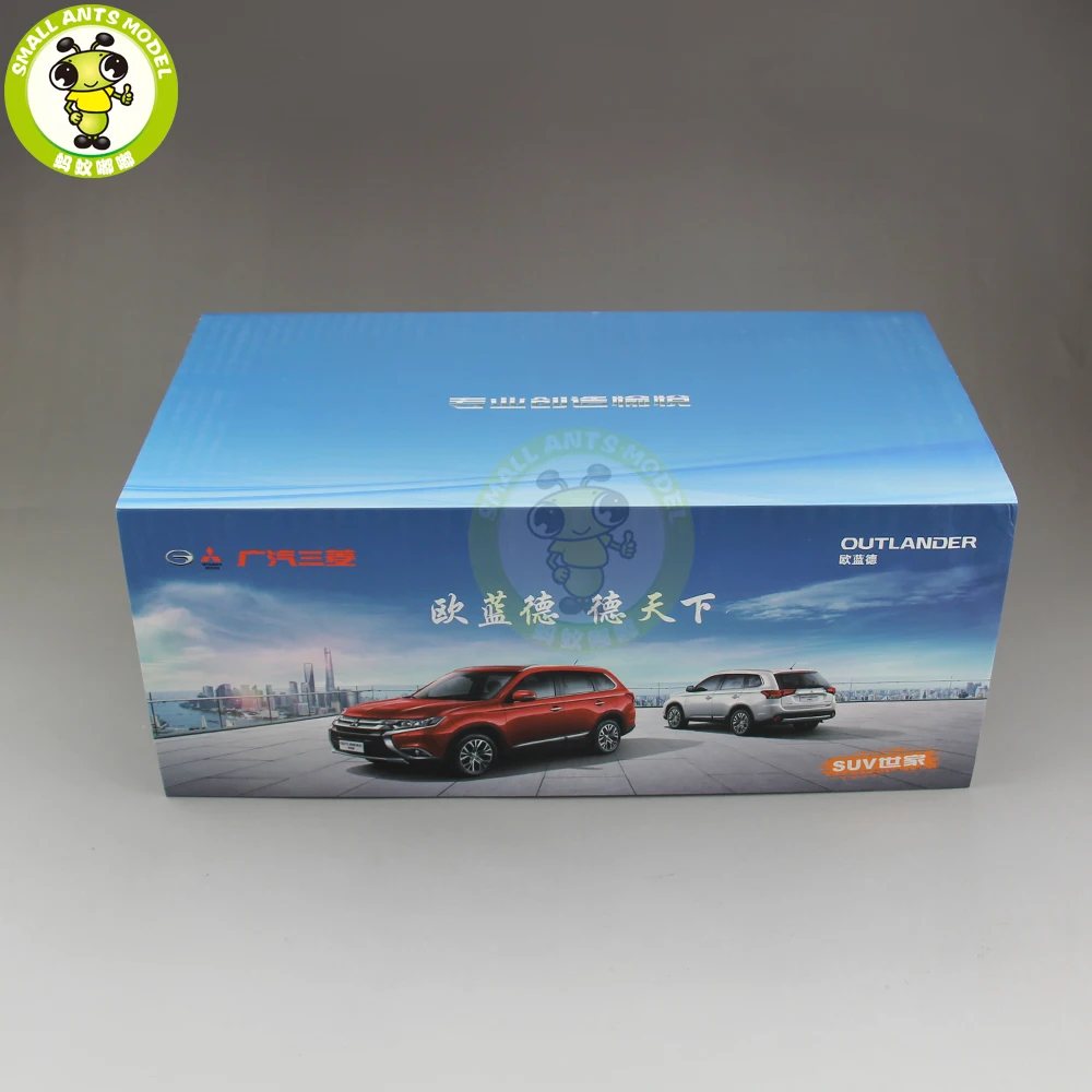 1/18 Mitsubishi OUTLANDER SUV литая модель металлического автомобиля ...