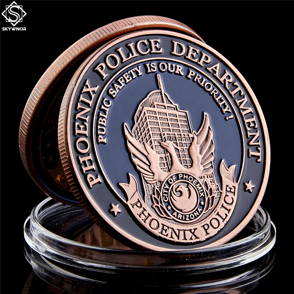 USA Saint Michael Phoenix Police Department Bronze Token Coin Challenge ...