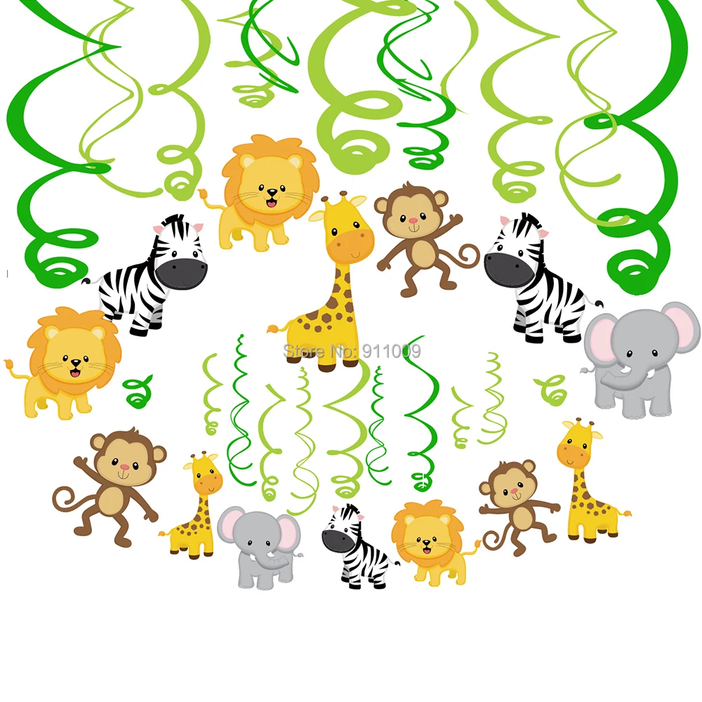 Baby Shower Jungle Theme Clipart