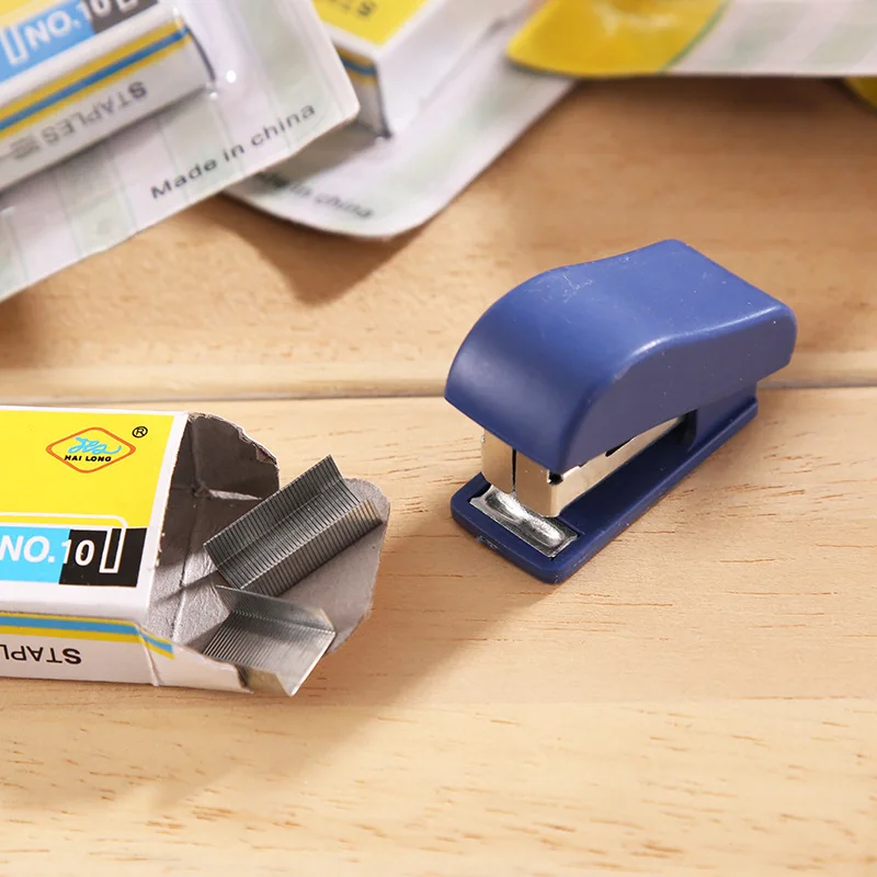 FangNymph Mini Stapler Kawaii Super Mini Small Stapler Staples Set ...