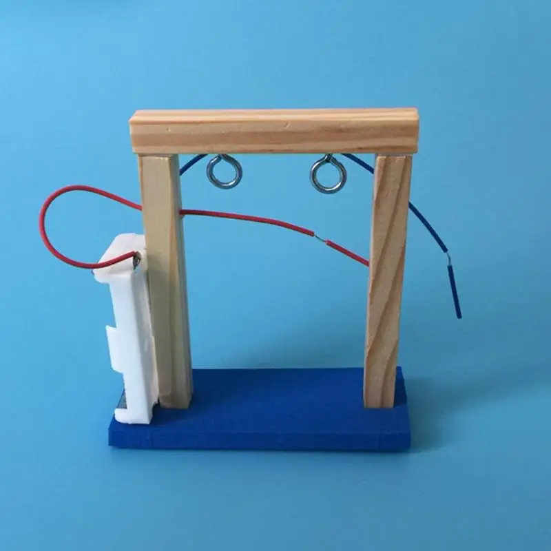Kids DIY Electrical Swing Handmade Invention Experiment Wooden ...