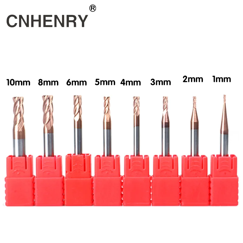 Cnc Cutter Milling Cutter Hrc55 4 Flute Solid Carbide Straight Shank ...