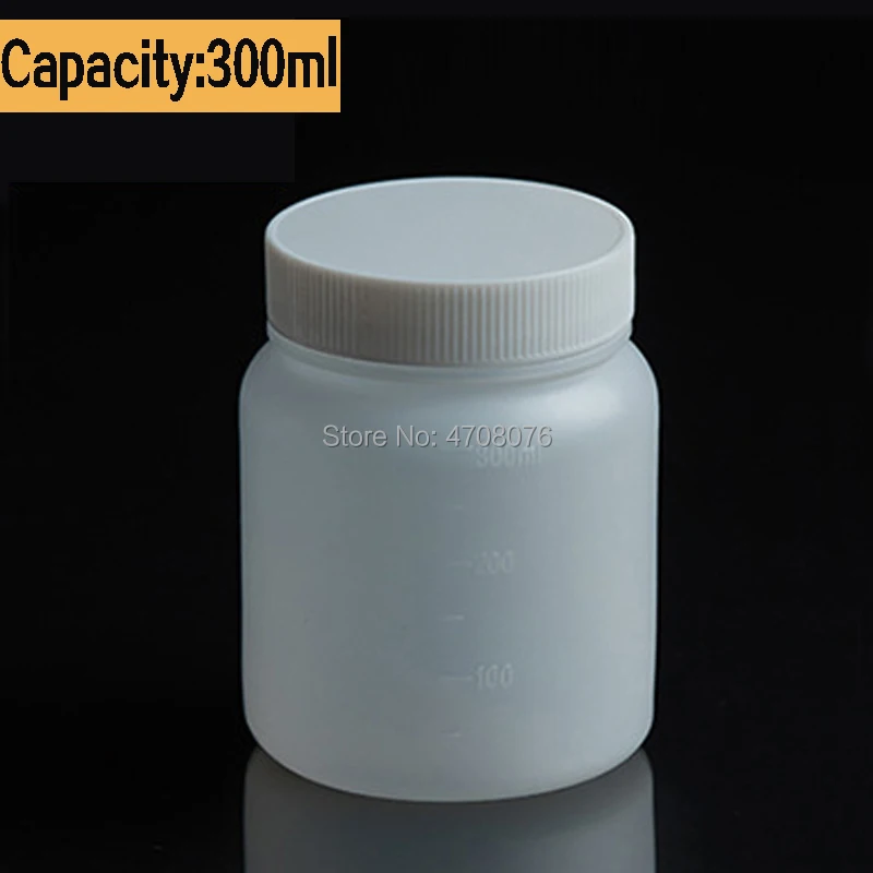 300-Ml-5-Buah-Bungkus-Pe-Lab-Reagen-Botol-dengan-Skala-Sampel-Sampel ...