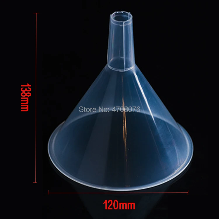 120mm opening 5pcs/pack PP funnel Plastic lab filter funnel food grade ...
