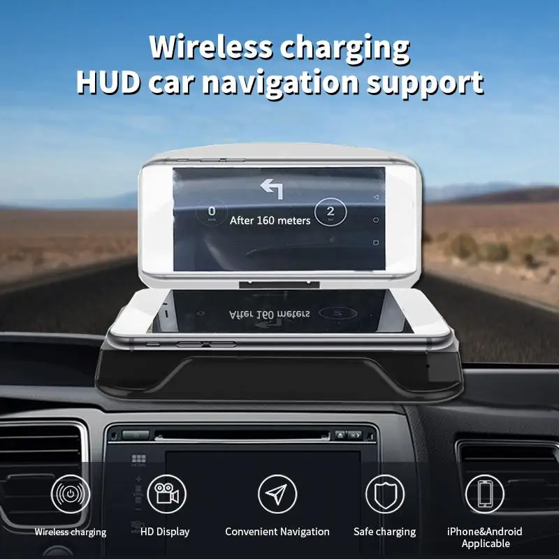Universal Wireless Car Phone HUD GPS Navigation Bracket Head Up ...