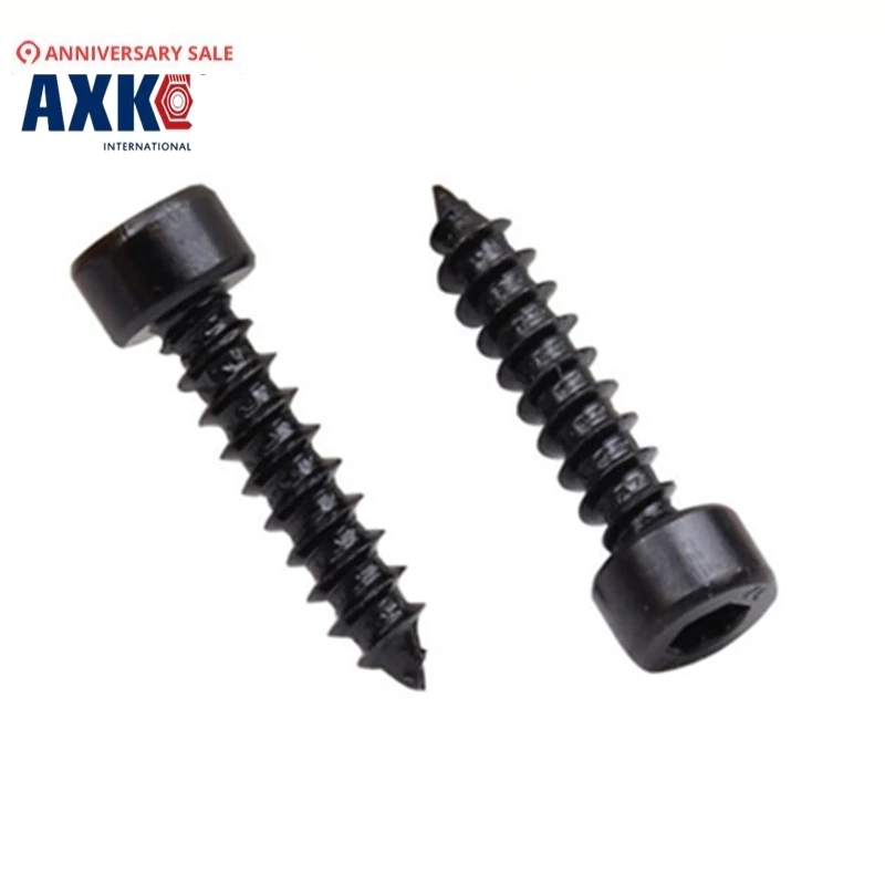 50Pcs M2 M2.6 M3 HA Black Cylinder Head Hexagon Head Self tapping ...