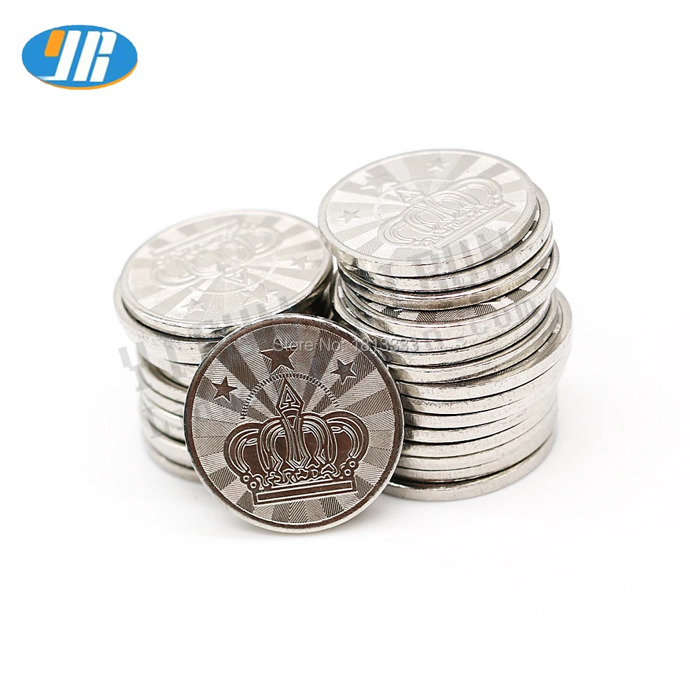 500pcs-Arcade-Game-Token-25-1-8mm-Stainless-Steel-Coin-Acceptor-Instead ...