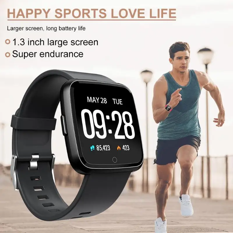 Y7 Smart watch IP67 Waterproof Fitness Tracker Heart Rate Monitor Blood ...