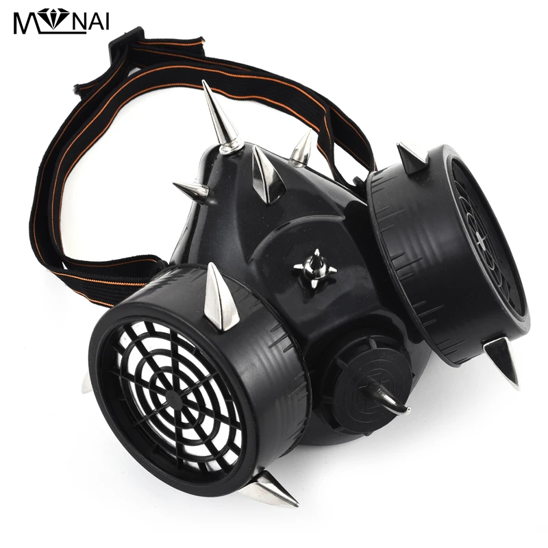 Men's Steampunk Spike Masquerade Mask Custome Cosplay Rivet Masks Punk ...