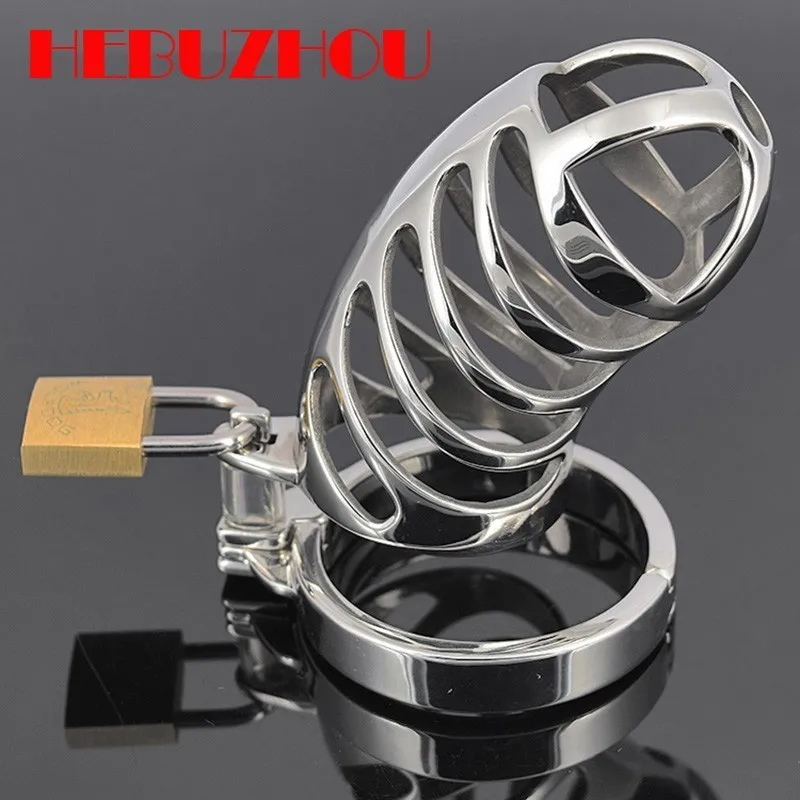 Hebuzhou Ergonomic Stainless Steel Stealth Lock Male Chastity Device