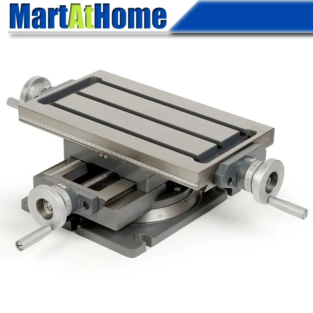 Table de travail XY avec règle, Machine à fraiser rotative 425x240mm ...