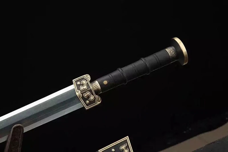 Chinese handmade Damascus Folded Steel Full tang Han Dynasty blade ...
