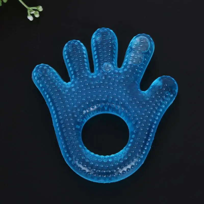 Silicone Teethers Water Filled Plam Shape Kids Teether Safety Children ...