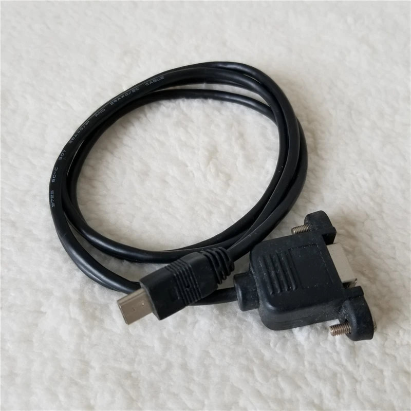 USB Printer Port Female to Mini USB 5Pin Male Panel Mounting Cable with ...
