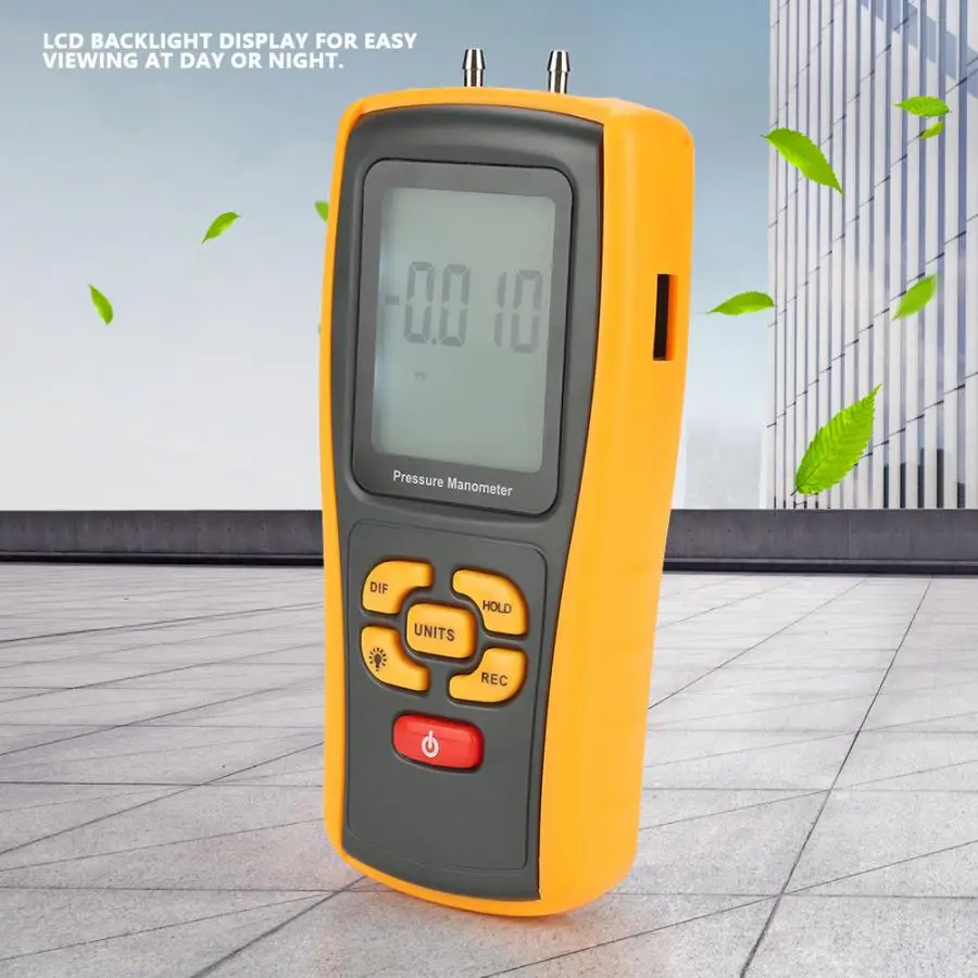Hot GM520 Digital LCD Display Pressure Manometer 150kPa Pressure Gauge ...