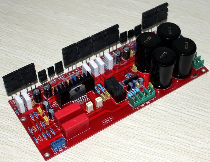 LM4702+ 1943/5200 Плата усилителя(200 Вт+ 200 Вт), схема защиты ...