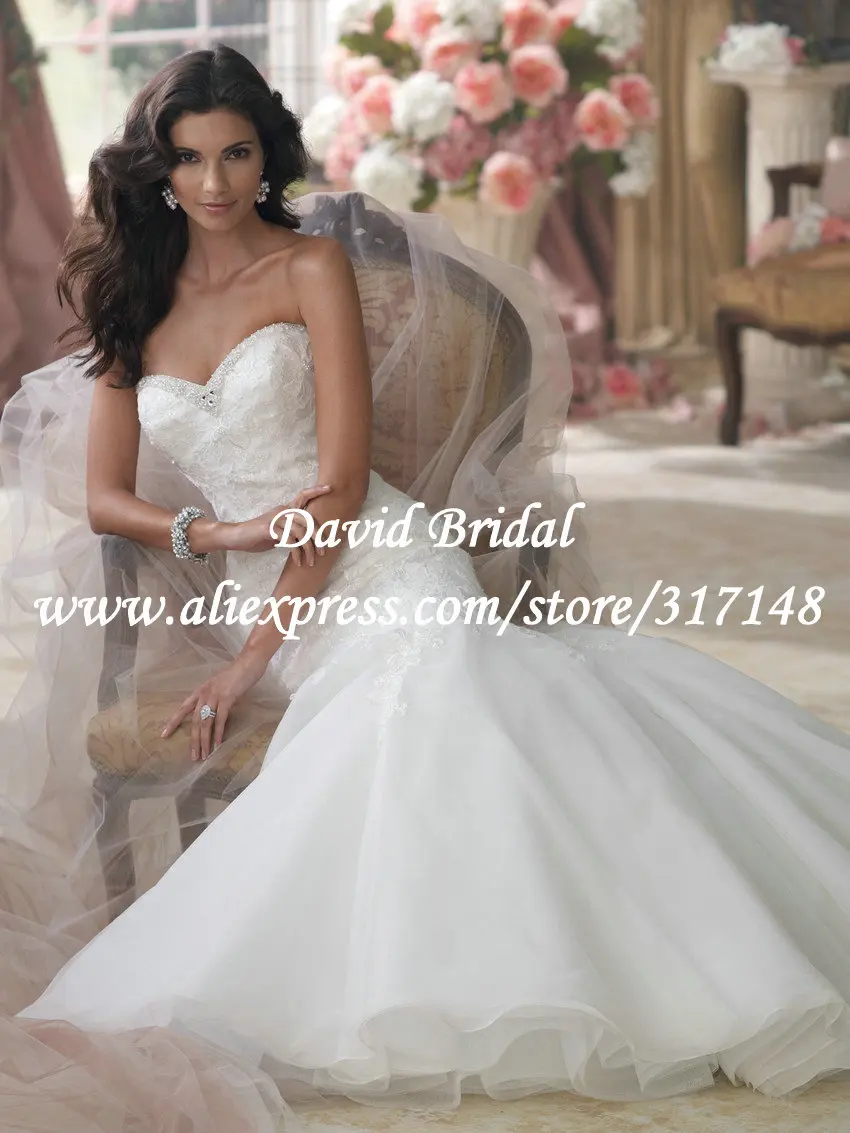 Купить винтаж стиль милая Крюгер из органзы кот русалка свадебные ...