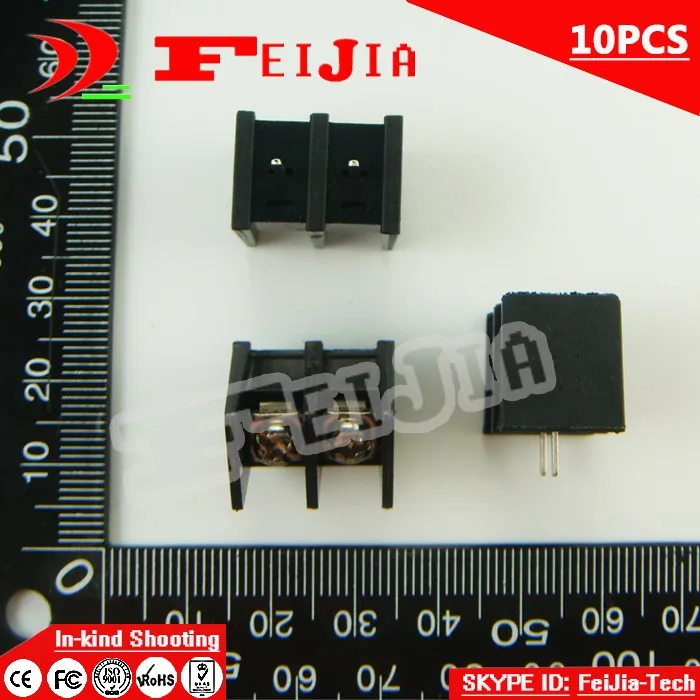 10pcs 35-8.25-2p / 35 8.25mm 2pin Barrier Terminal Block Screw Terminal ...
