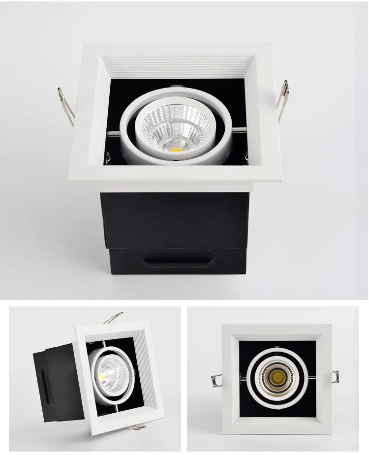 9 Вт СВЕТОДИОДНЫЕ бин банк свет 900LM прямоугольный Решетка ...