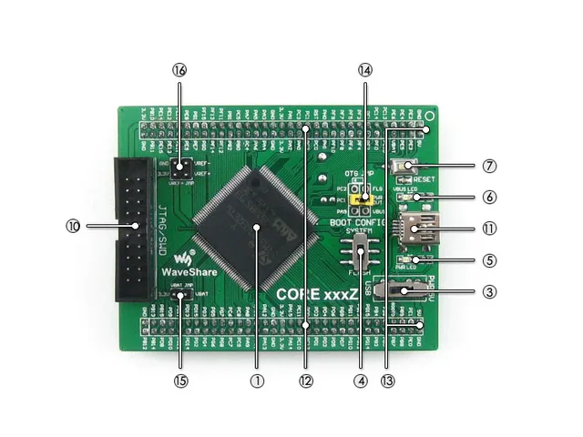 Buy Waveshare Stm32 Board Core103v Stm32f103vet6