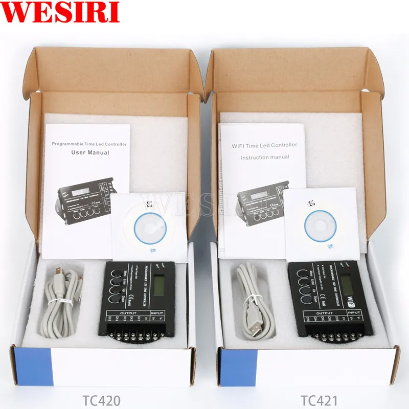 TC420 TC421 TC423 Программируемый RGB светодиодный контроллер Диммер ...