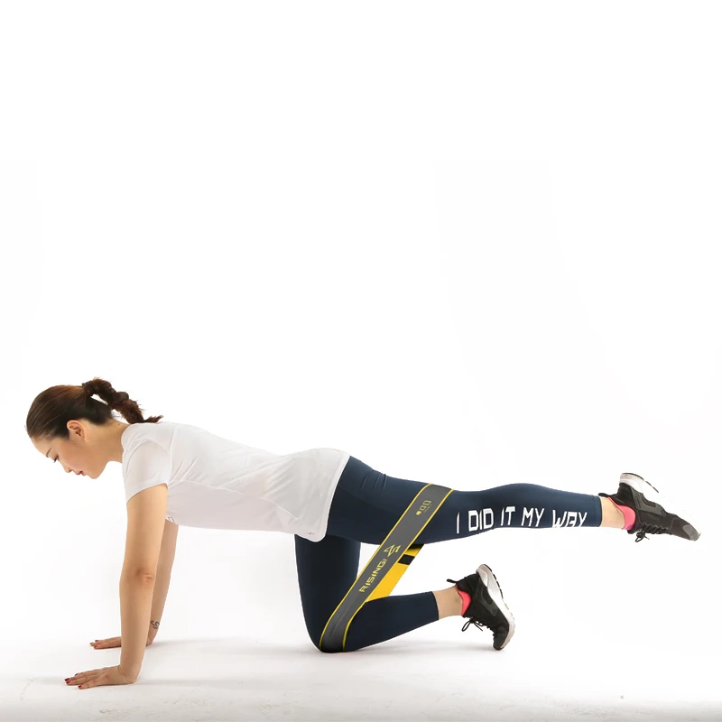 Fitness Resistance Bands Exercise Elastic Bands Nylon Yoga Workout Hips ...