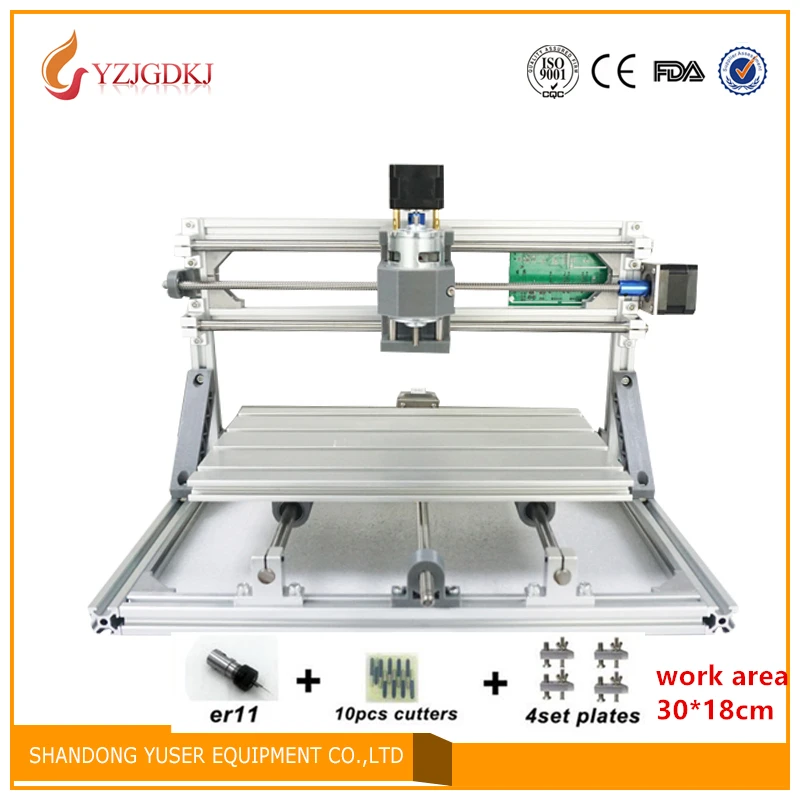CNC 3018 work area 2500mw laser GRBL control Diy laser engraving ER11 ...