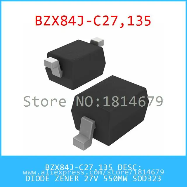 Free-Shipping-10PCS-lot-BZX84J-C27-135-DIODE-ZENER-27V-550MW-SOD323 ...